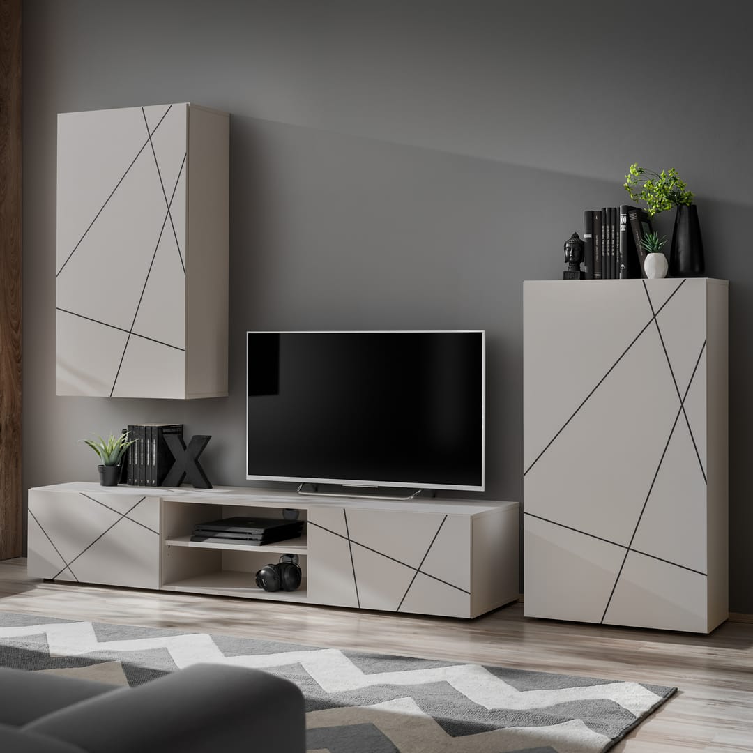 Geo II Entertainment Unit For TVs Up To 50" – Furniture Gold