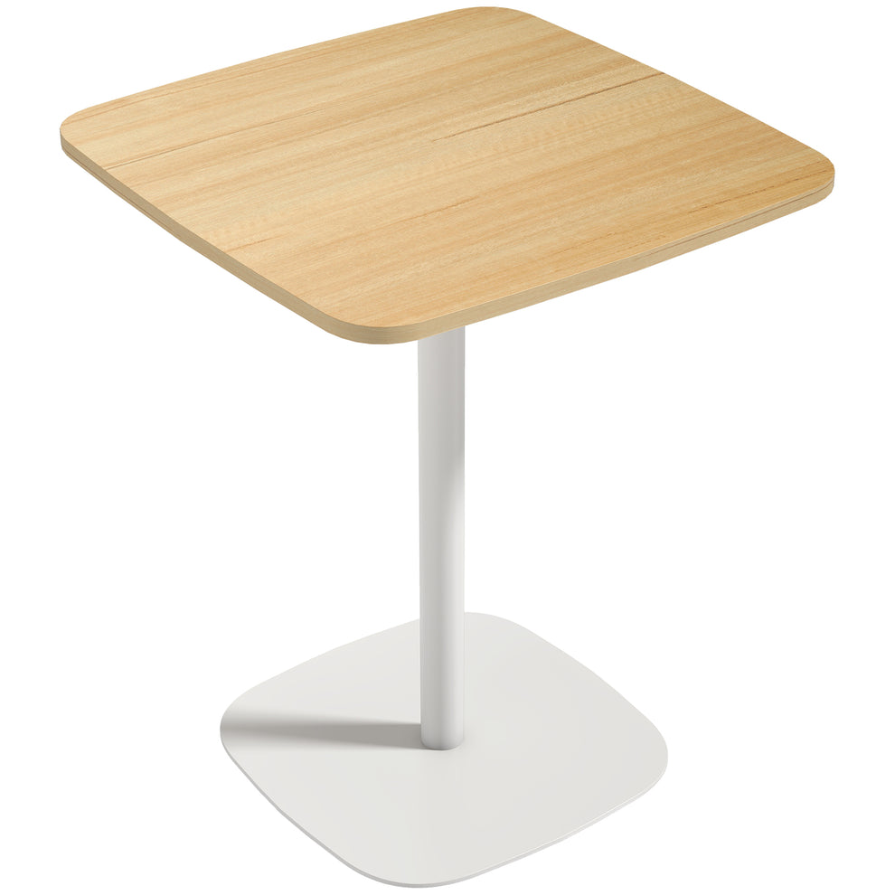 HOMCOM Small Dining Table, 60 cm Square Kitchen Table with Wood-veneer ...