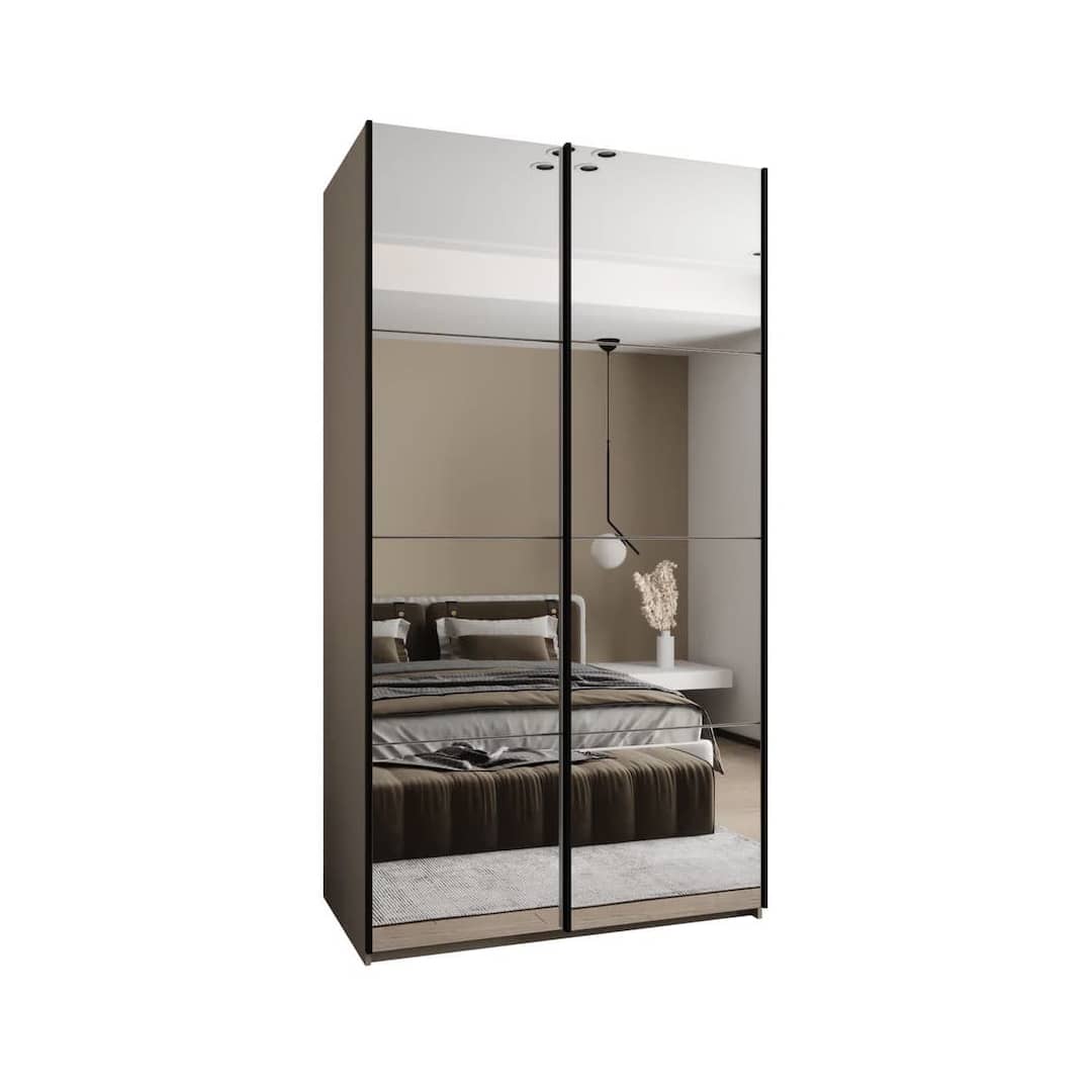 Trosa II Sliding Door Wardrobe 130cm – Furniture Gold