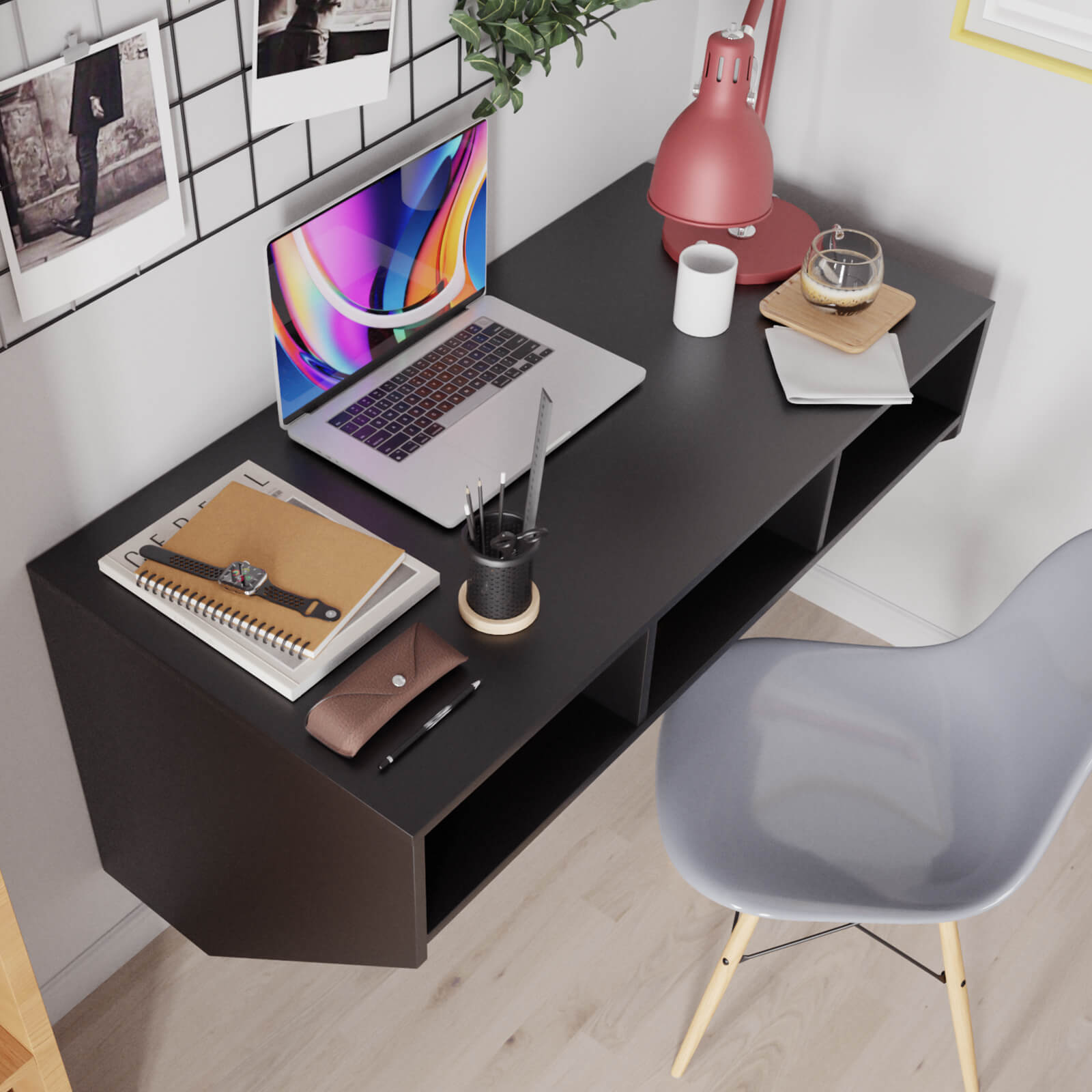wall mounted computer desk uk