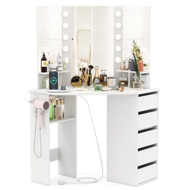 corner makeup vanity ikea