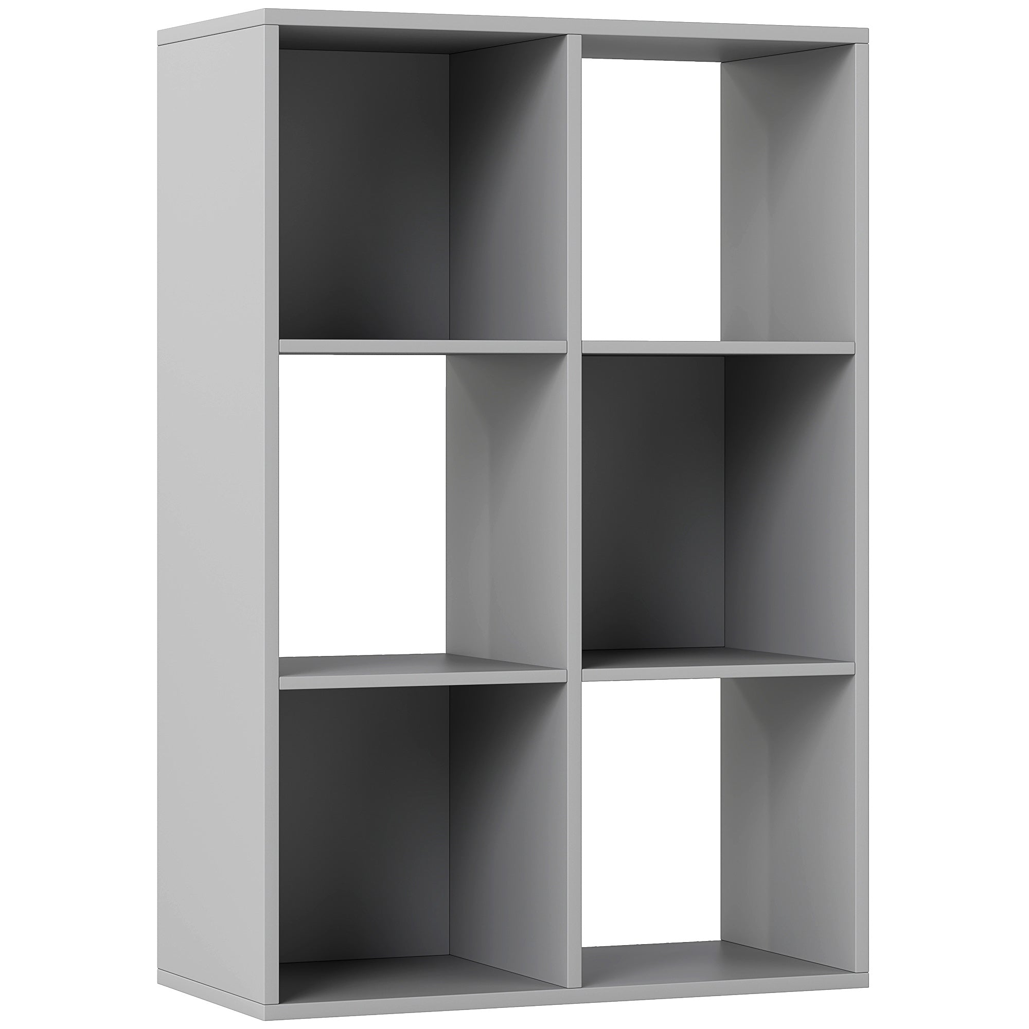 HOMCOM 6-Cube Bookshelf - Light Grey – Furniture Gold